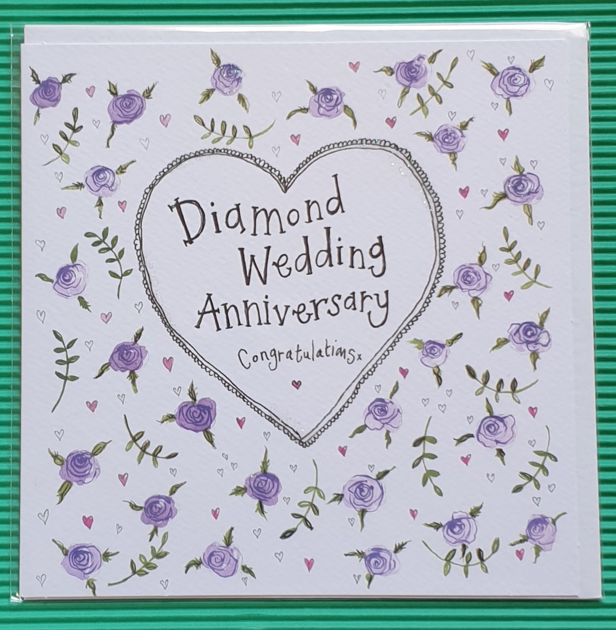 Diamond Wedding Anniversary Congratulations - El Emporio de Zoe