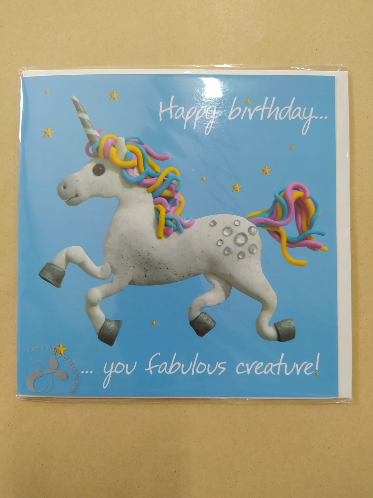 Holy Mackerel Card Fabulous Creature Unicorn - El Emporio de Zoe