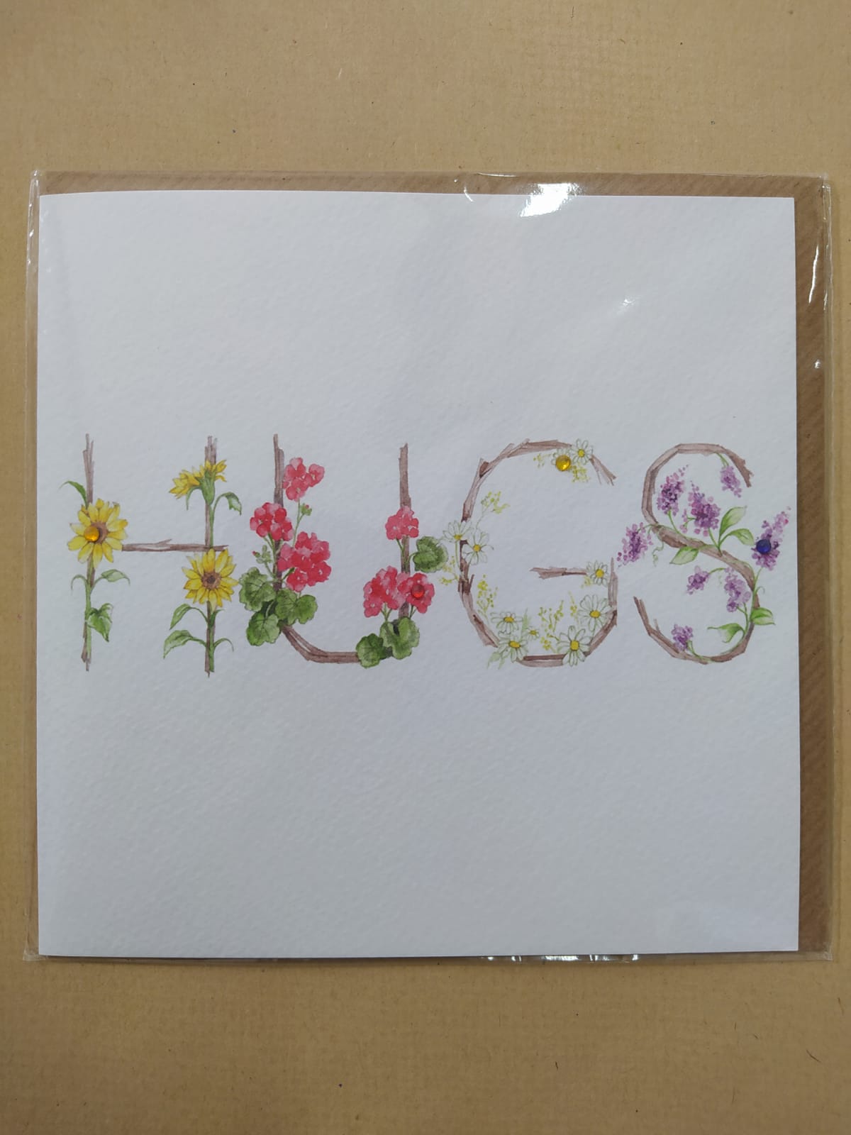 Crumble & Core Hugs Card - El Emporio de Zoe