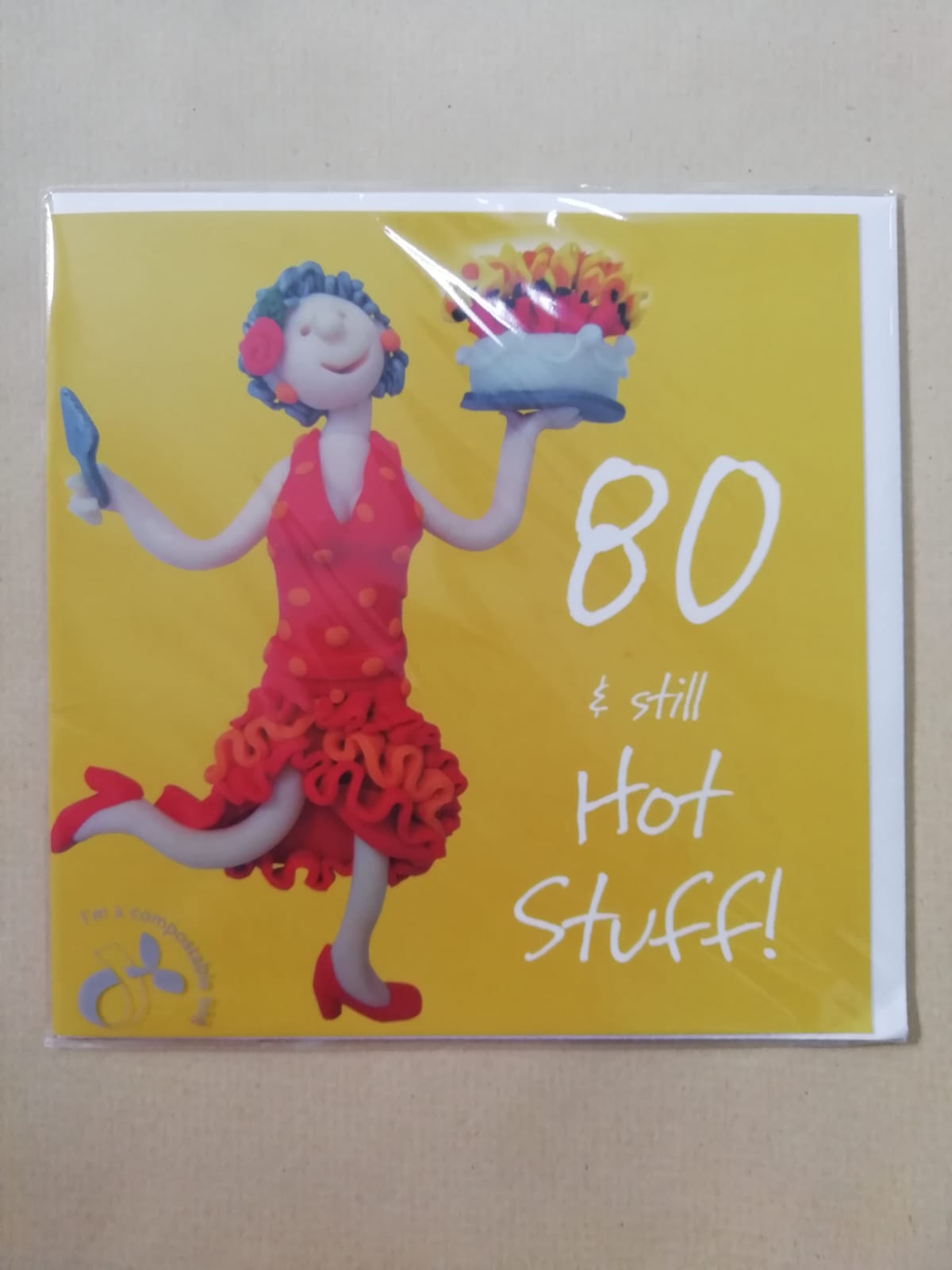 Holy Mackerel 80 & Still Hot Stuff Card - El Emporio de Zoe