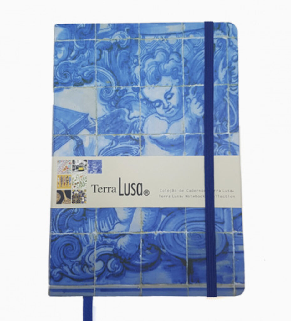 200 Plain Page Hardback Notebook Portuguese Tiles - El Emporio de Zoe