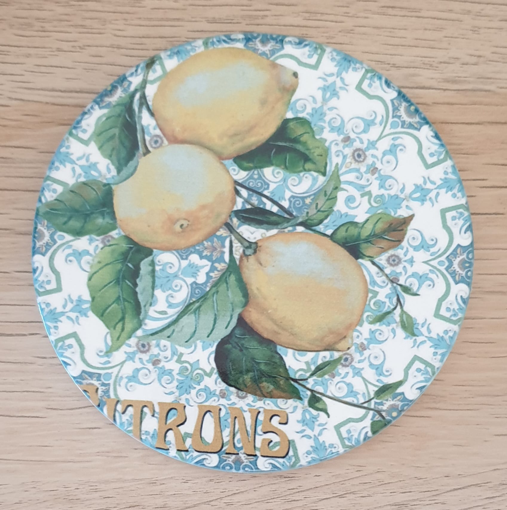 Set 4 x Ceramic Lemon Coasters - El Emporio de Zoe