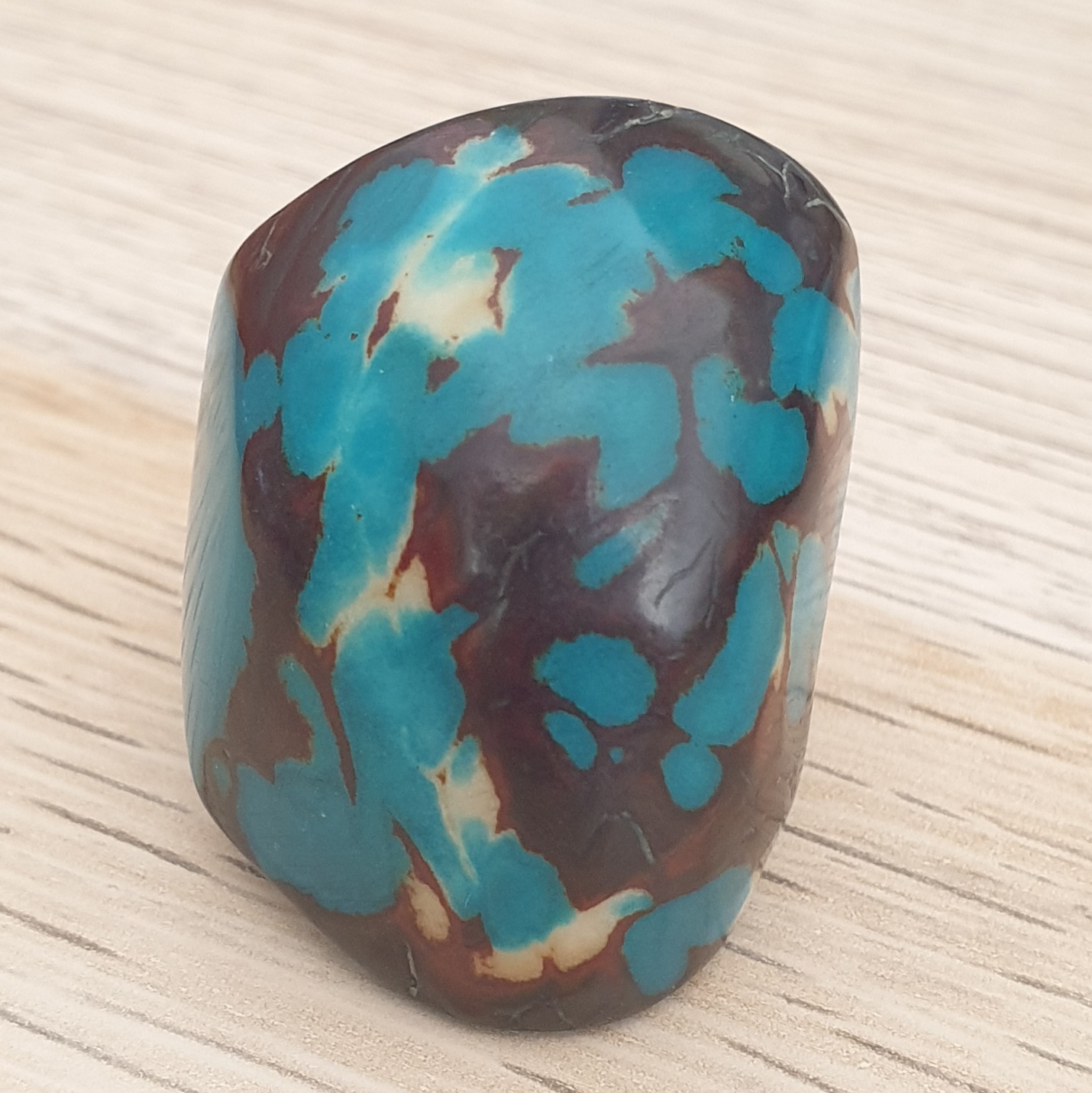 Tagua Seed Ring in Blue - El Emporio de Zoe