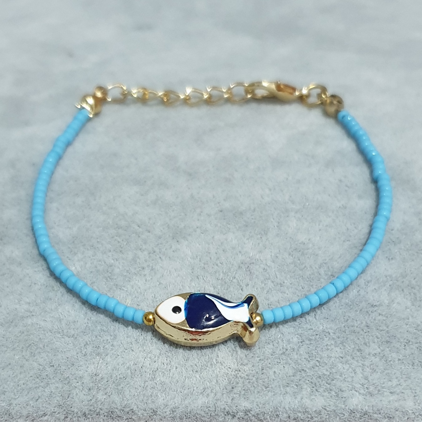 Evil Eye Bracelet Fish Design Assorted Colours - El Emporio de Zoe