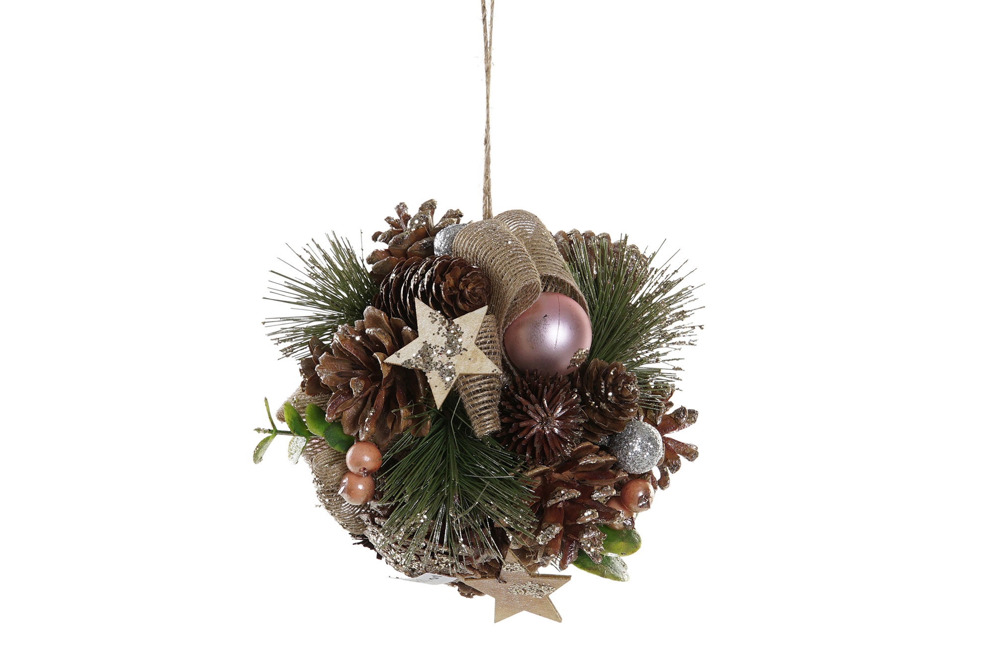 Rustic Christmas Ball Decoration - El Emporio de Zoe