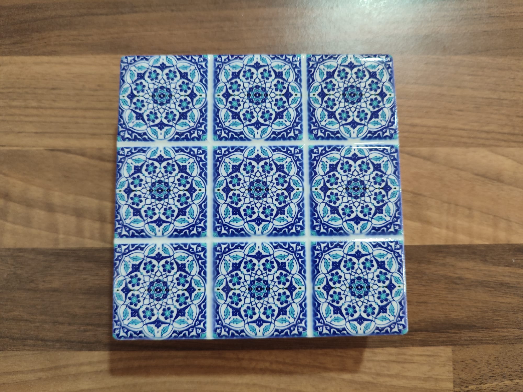 Set 4 x Ceramic Coasters Tile Design Assorted Finishes - El Emporio de Zoe